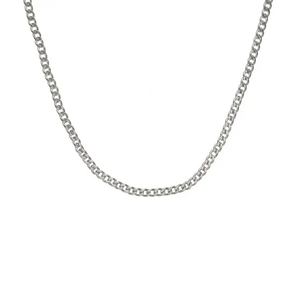 EDGE ONLY Curb Chain 3.7mm 55cm Sterling - Silver