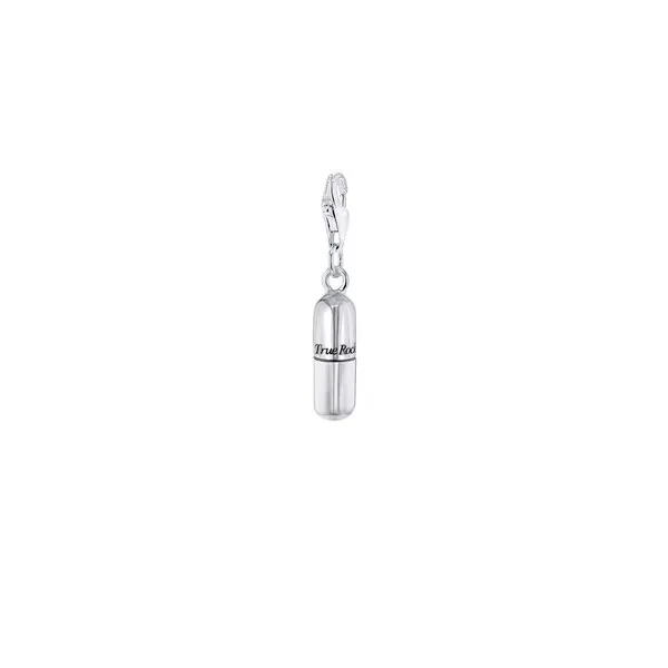 TRUE ROCKS Sterling Mini Pill Charm - Silver