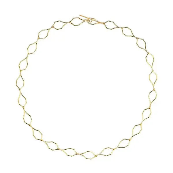 C|ND|N BY CANDAN BALTO Artdeco Silver Collar Chain - Gold