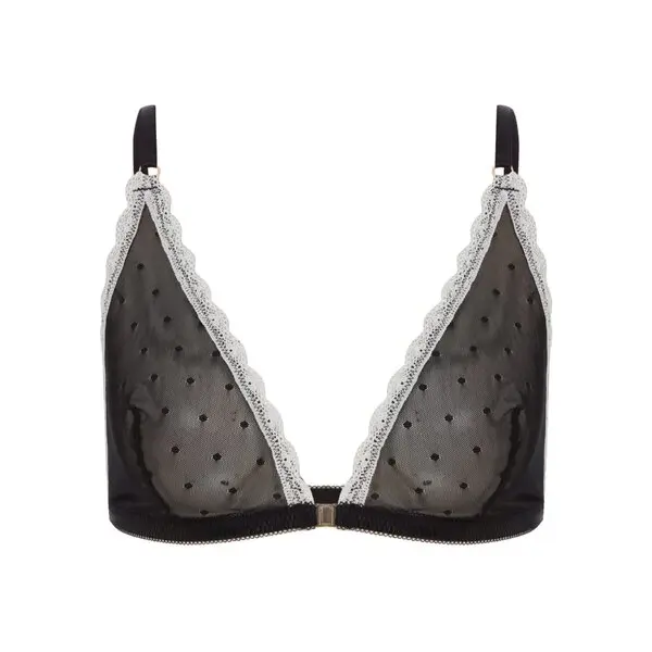 HOUSE OF SILK Shayla Triangle Bra - Black