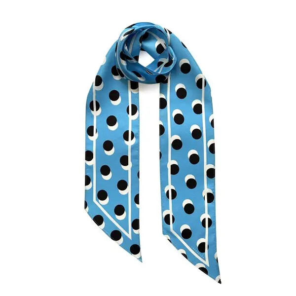 INGMARSON Polka Dot Twilly Neck Scarf