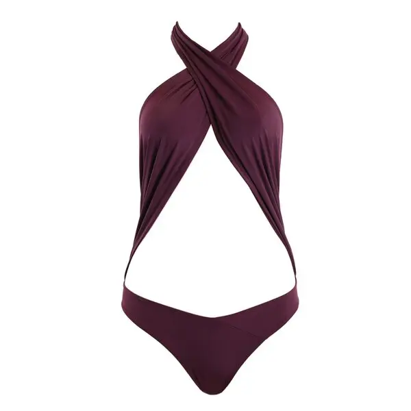 ROOM 24 Carol One Piece Bordeaux - Red