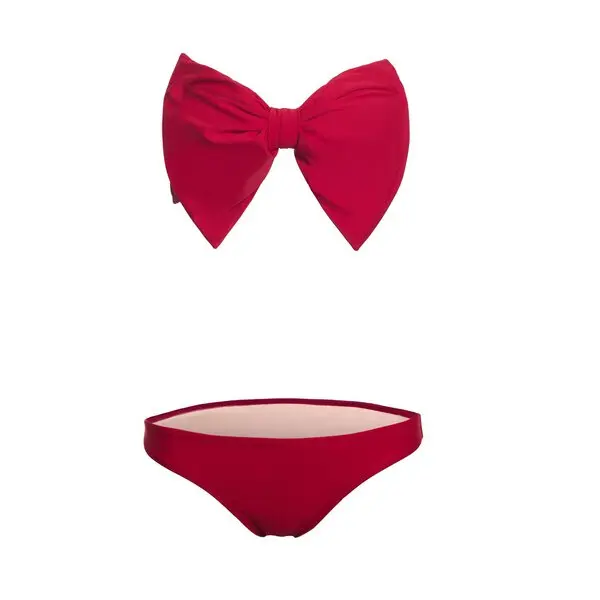 PAOLA AMADOR Bikini Bow - Red