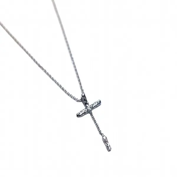 ISKRA Freedom Cross Necklace - Silver