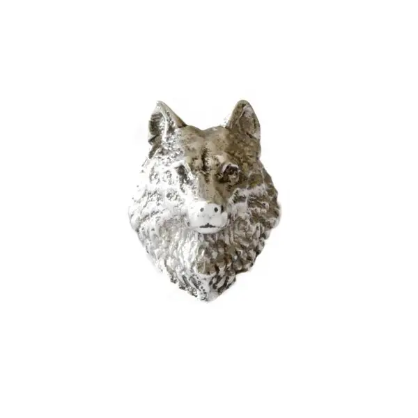LEE RENEE Wolf Lapel Pin - Silver