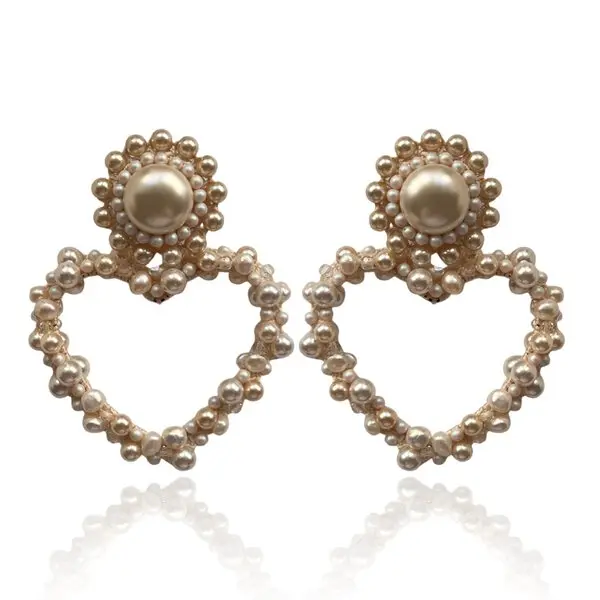 PINAR OZEVLAT Neutrals Queen Of Hearts Pearl - Yellow
