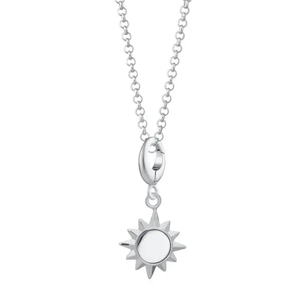 LILY CHARMED Sterling Sunshine Charm Necklace - Silver