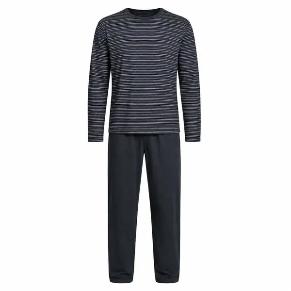 ZD ZERO DEFECTS Long Modal Pyjamas Antaeus Burgundy-grey - Gray/red