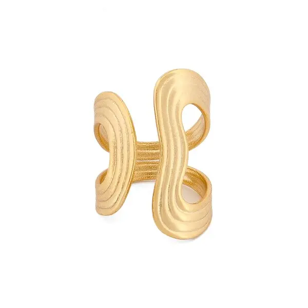 EBRU JEWELRY En Flow Cuff Adjustable Ring
