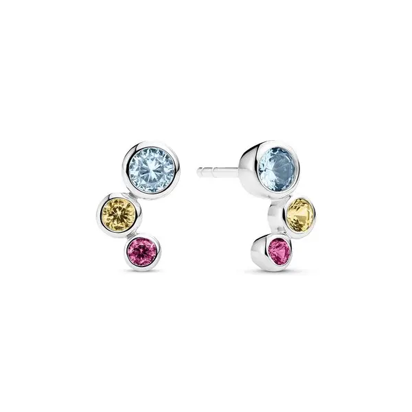SIF JAKOBS JEWELLERY Earrings Sardinien Tre Multicolour - Silver