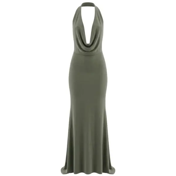 ALOMA STUDIO Muse Maxi Dress Kaki - Green