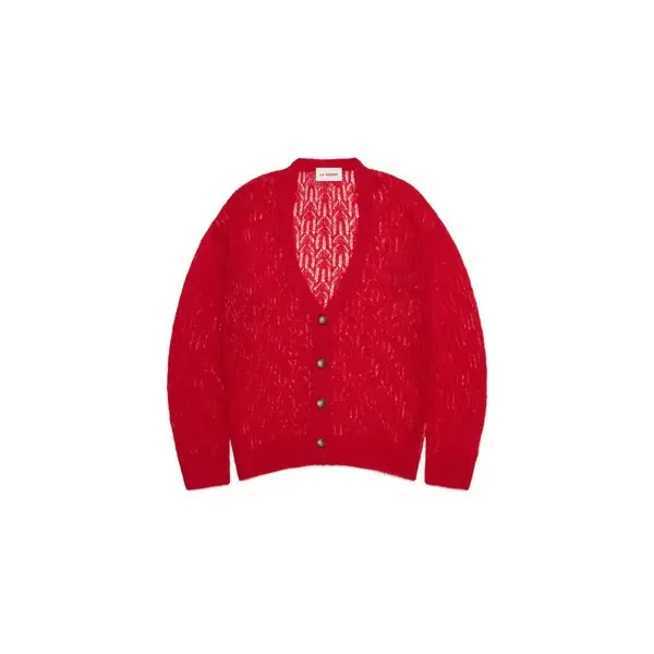 LA GRANNI La Granny Cardigan In Baby Alpaca And Wool Blend
