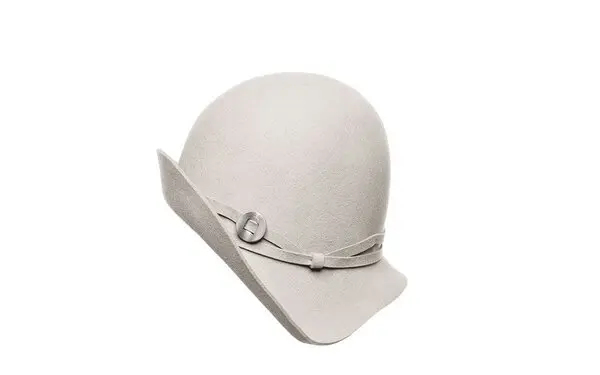 JAMIE SLYE HATS + ACCESSORIES Joyce Wool Cloche Hat Silver Sand - Grey