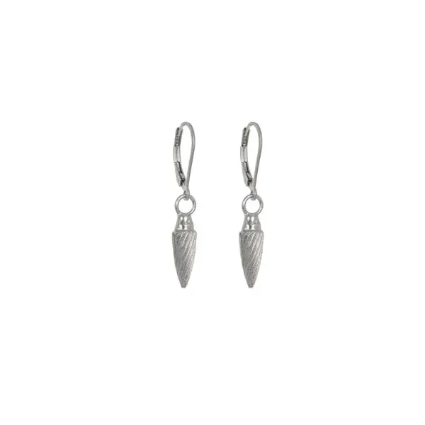 EDGE ONLY Spiral Drop Earrings Sterling - Silver