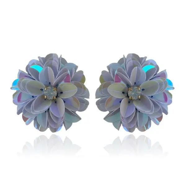 PINAR OZEVLAT Blossom Studs Sky - Blue