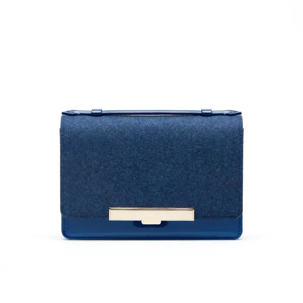 DANNI RO Dr. Clutch Compact Purse- Ink Color - Blue