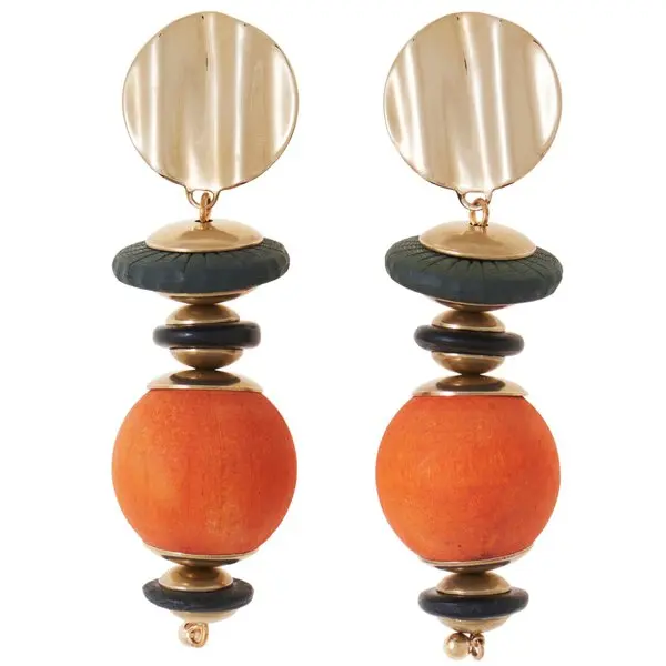 CASTLECLIFF Cora Earring - Orange