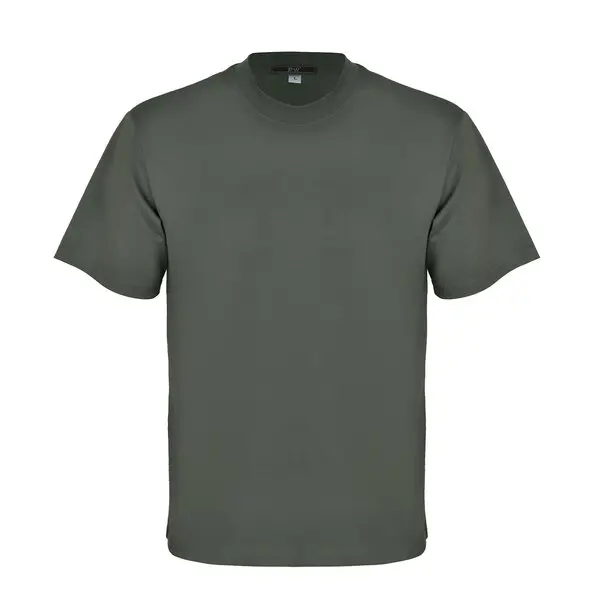 DAVID WEJ Neutrals Marco Cotton Crew Neck Charcoal - Black