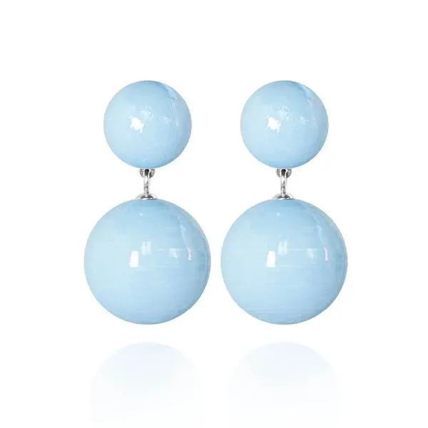 SAULE LABEL Sonia Classic Earrings In Skyfall - Blue