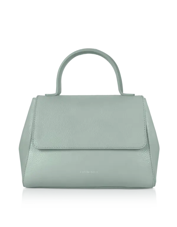 LE PARMENTIER Ladyfinger Top Handle Ladybag W/strap Sky Color - Blue