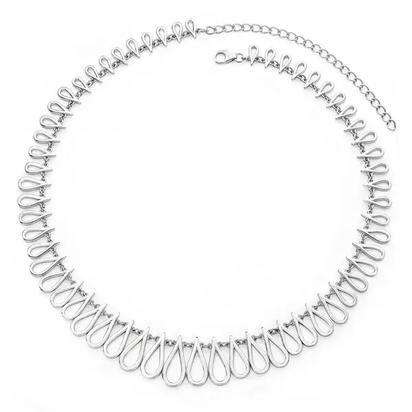 LUCY QUARTERMAINE Solid Sterling Large Petal Necklace - Silver