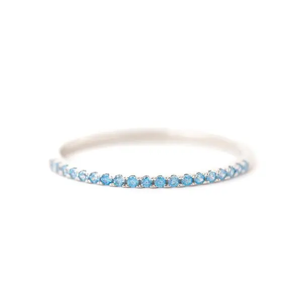 BELINDA JEWELZ Topaz Birthstone Band Ring - Blue