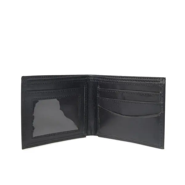 VIDA VIDA Classic Leather Id Wallet - Black