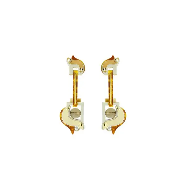 GISSA BICALHO Neutrals Earring Pendant Petals - Beige