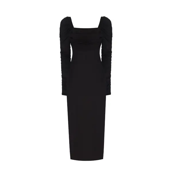 NALÈ Ava Ruched Sleeves Bodycon Dress