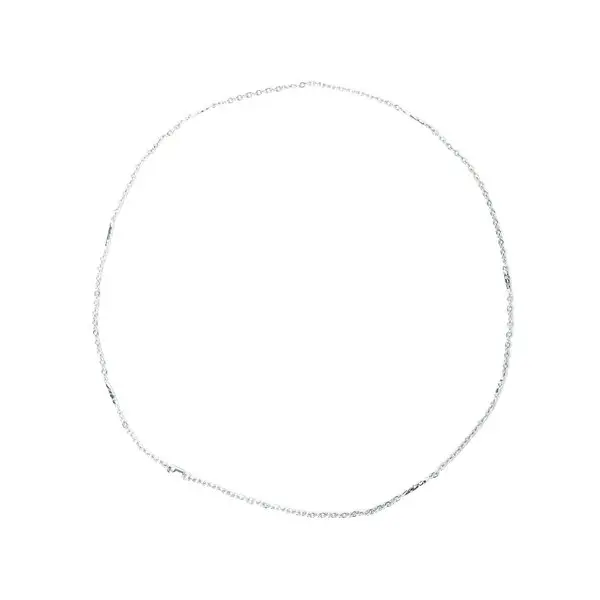 SEROTONIN COMPLICE Long Chain Necklace - Silver