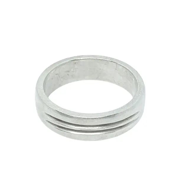 TG-JEWELLERY BY TAMARA GERVASIO S Sterling Two Open Line Band Ring - Silver