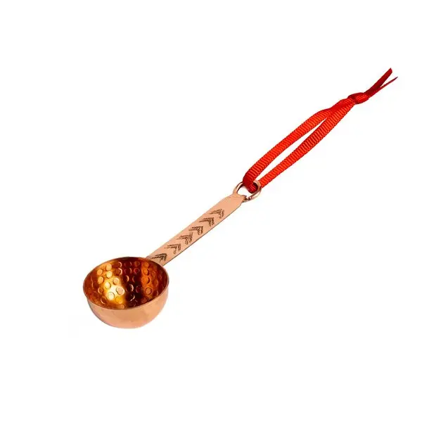 ANATOLIACRAFT Handmade Pure Copper Miniature Ladle - Brown