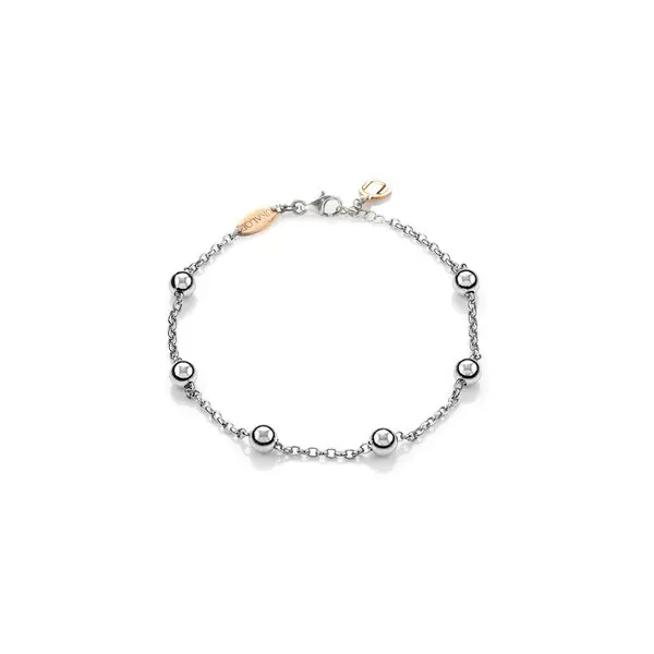 UNALOE Precious Light Bracelet In Sterling – Six Sparkling Spheres - Silver