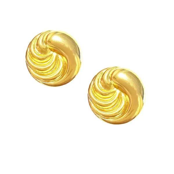 MAISON DE GALA Swirl Stud Earrings