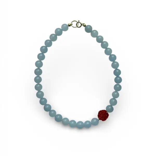 LARSUU Blue / Red Blue Rose - Blue/red
