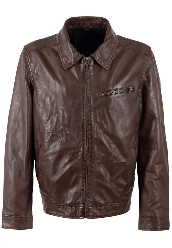 Mauritius Classic Leather Jacket Berink - Brown