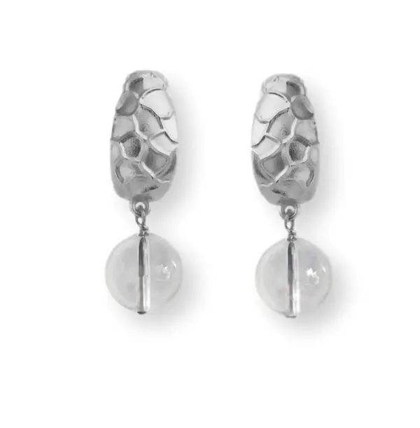GEM ISLAND Roca Earrings - Silver
