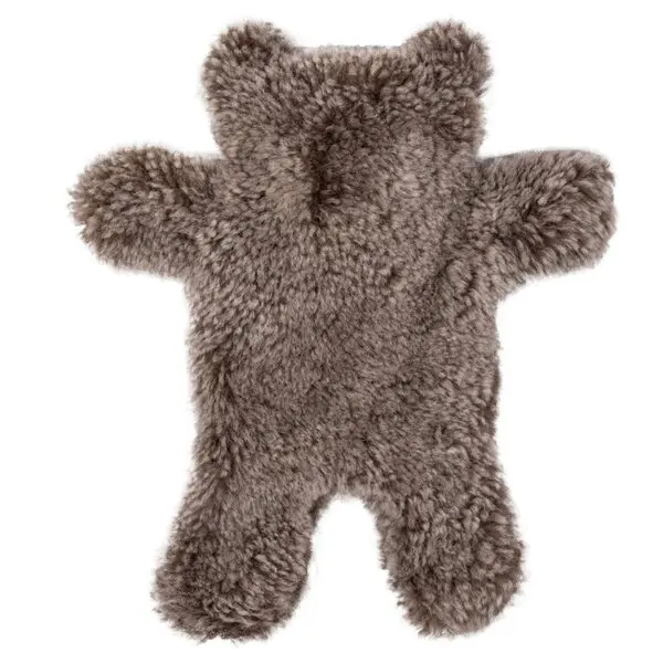 OWEN BARRY Sheepskin Hot Water Bottle Cover Flat Eric Jr. Swedish Taupe - Brown