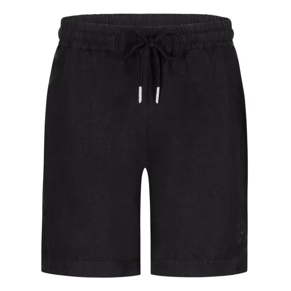 MAISON TANGERINE Linen Shorts For - Black