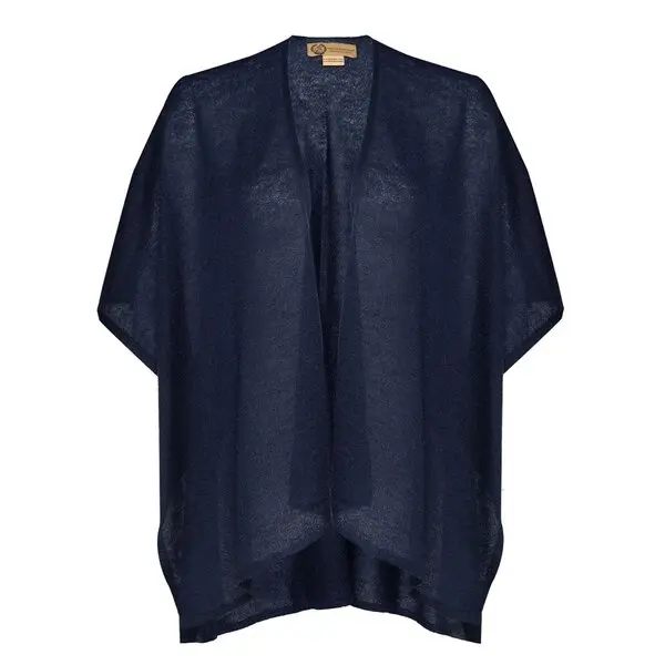 MOHAIR&ANGORA Lydia Stole Dark - Blue