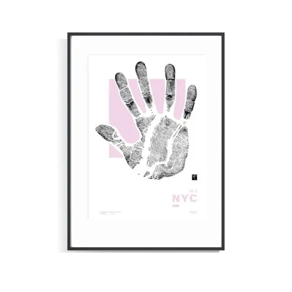 Curiosity Snug Hi-five Series Nyc New York Limited Edition Print - Pink