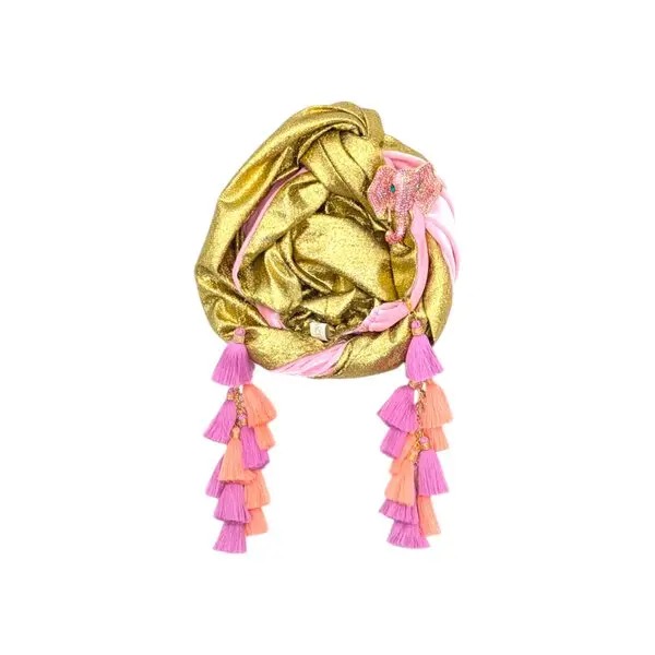 JULIA CLANCEY Snazzy Fondant Elephant Chacha Turban - Pink