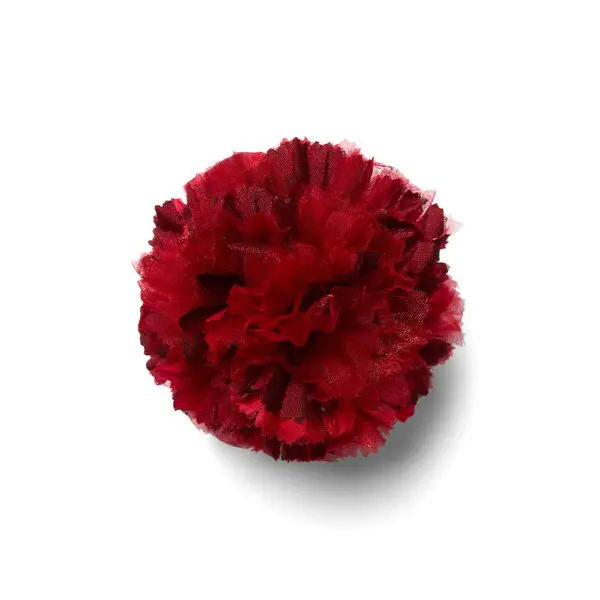 HELENA SIMON The Carnation Floral Brooch - Red