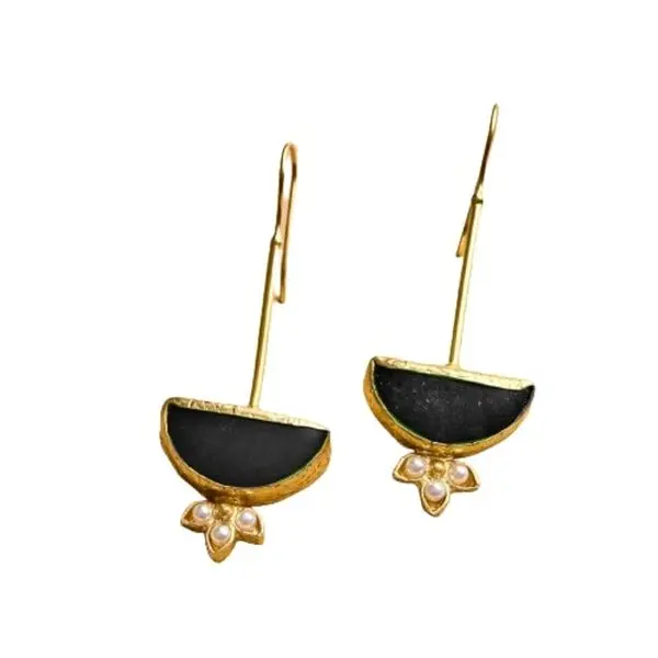 ROZ Dia Earrings Onyx - Black