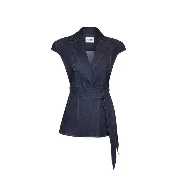 AOIFE® Gilet Denimure - Blue