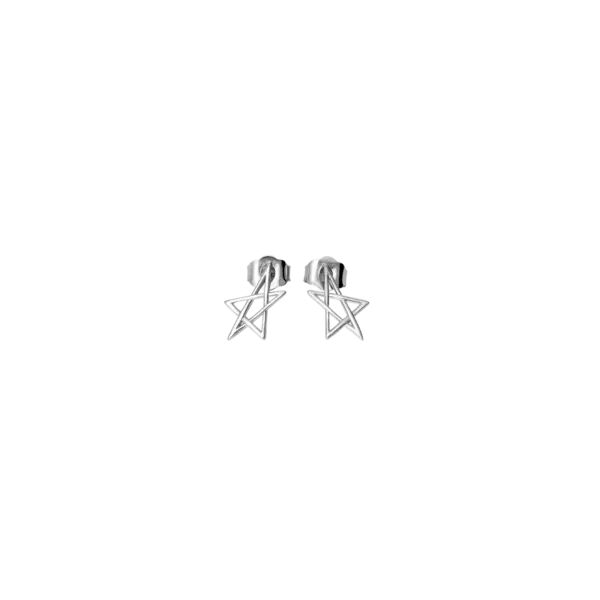 LUCY QUARTERMAINE Sol Star Mini Studs - Silver