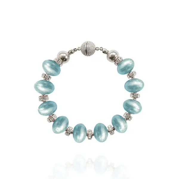 SAULE LABEL Mika Bracelet In Aqua - Blue