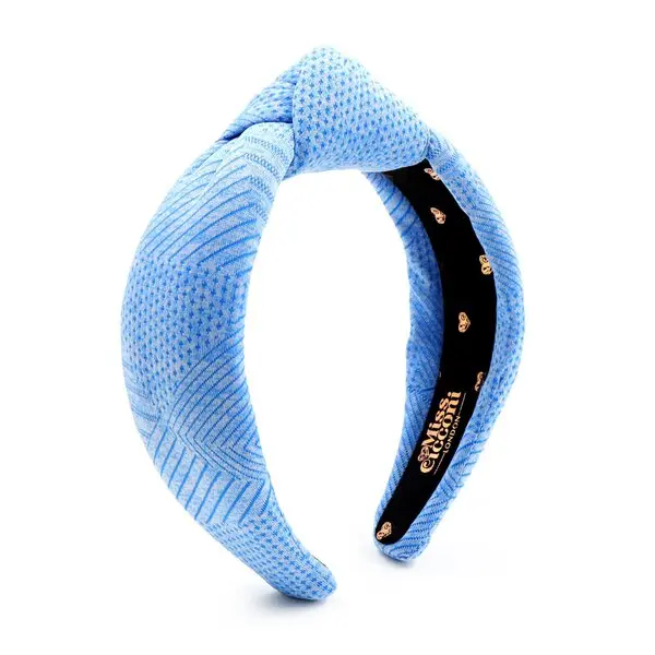 MISS CICCONI Lucie Headband Light Cotton - Blue