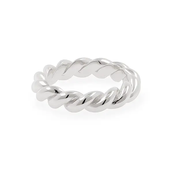 Côté Caché Chunky Twist Ring - Silver