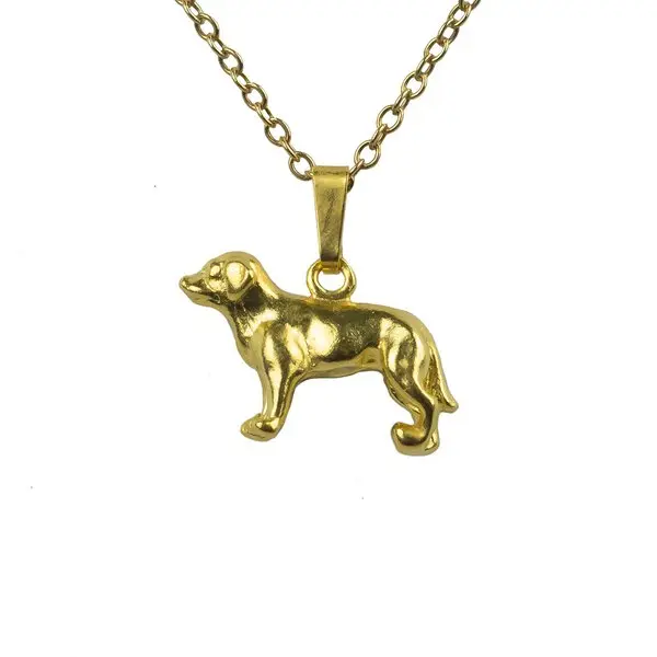 SIMON KEMP JEWELLERS Labrador Pendant Eighteen Carat On Solid Sterling Silver - Gold